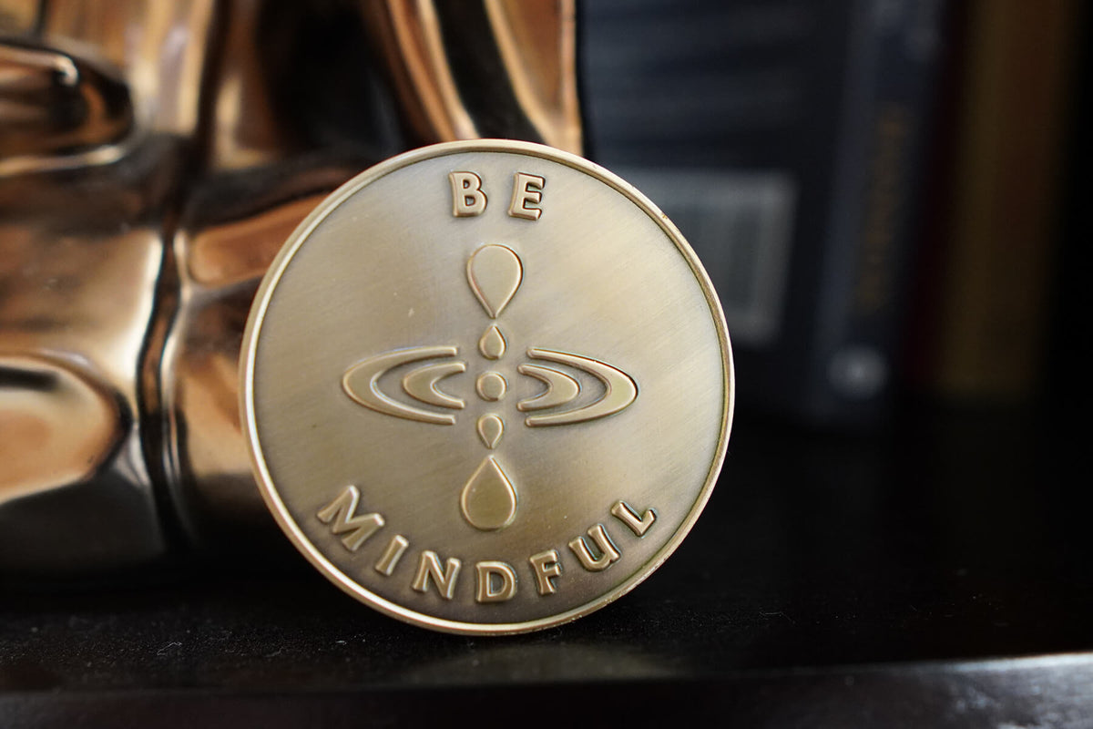"Be Mindful" Mindfulness Reminder Coin – Declutter The Mind