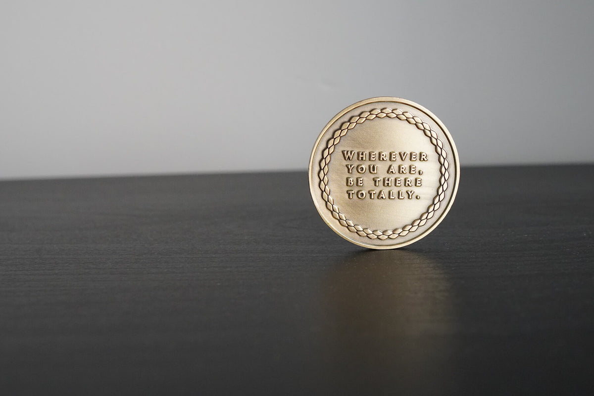 "Be Mindful" Mindfulness Reminder Coin – Declutter The Mind