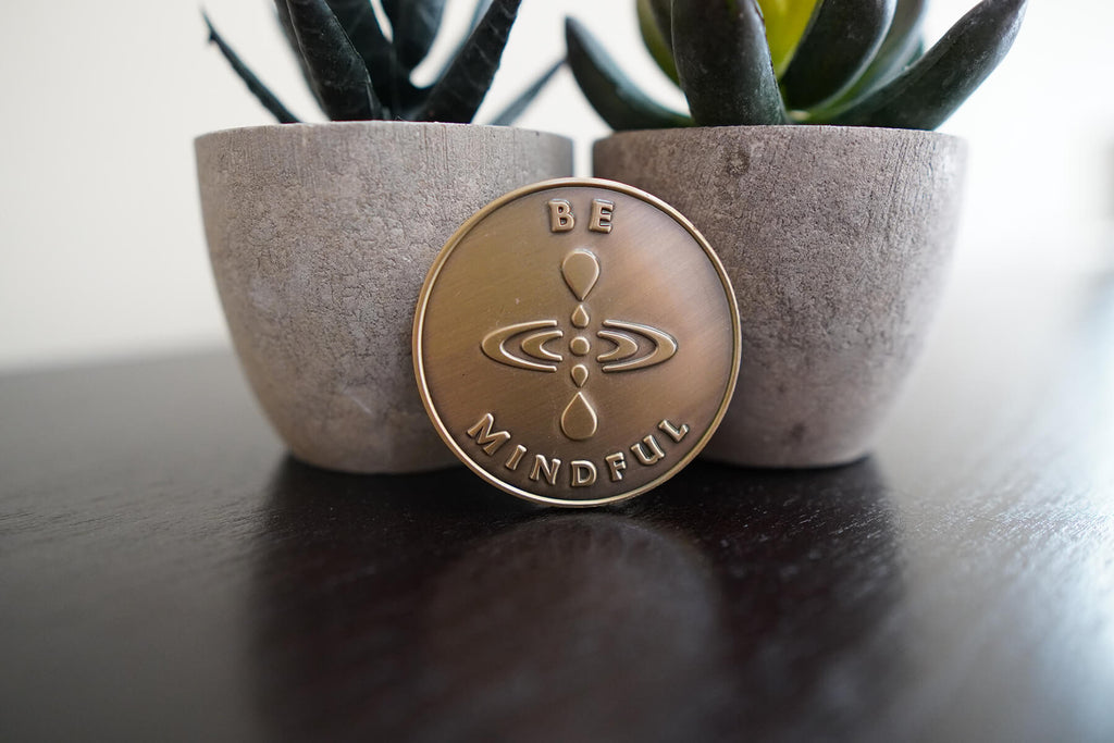 "Be Mindful" Mindfulness Reminder Coin – Declutter The Mind